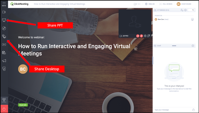 How To Share A Powerpoint Presentation Using Clickmeeting ParticiPoll